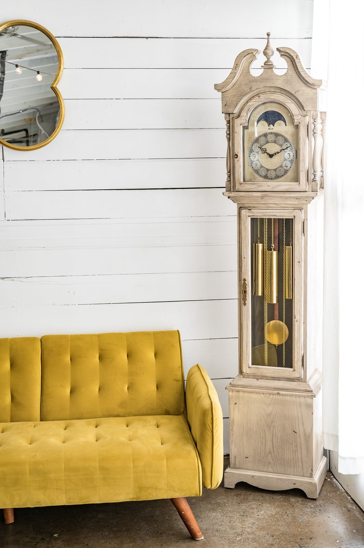 MODERN FARMHOUSE ALEXANDRIA GRANDFATHER CLOCK