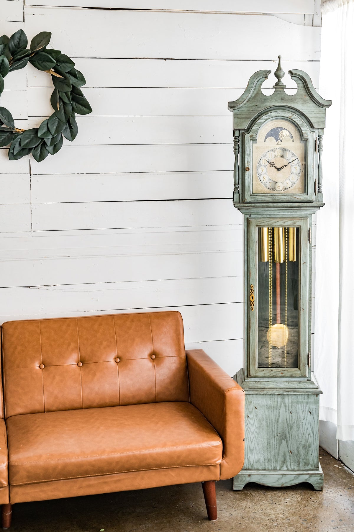 MODERN FARMHOUSE ALEXANDRIA GRANDFATHER CLOCK